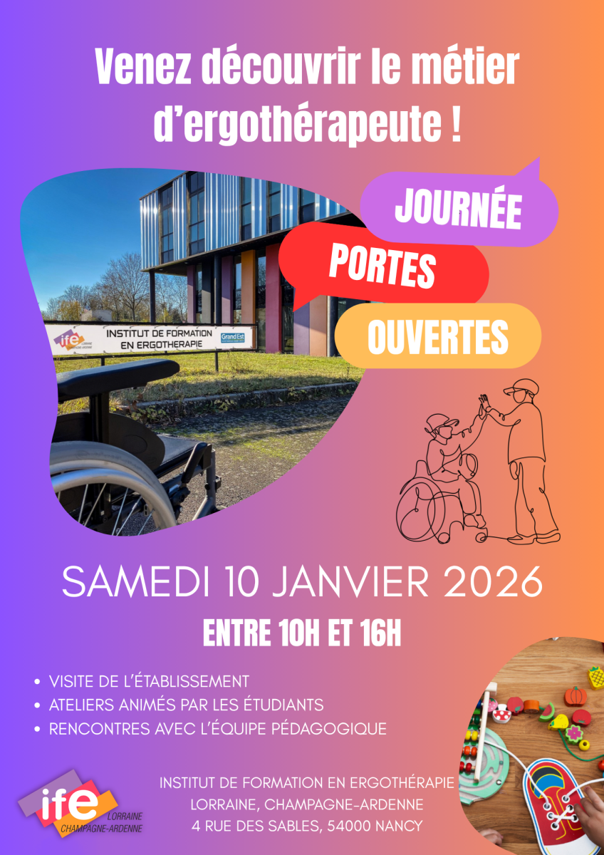 IFE-LCA - Bienvenue sur Ergo-Nancy, Institut de Formation en Ergothérapie